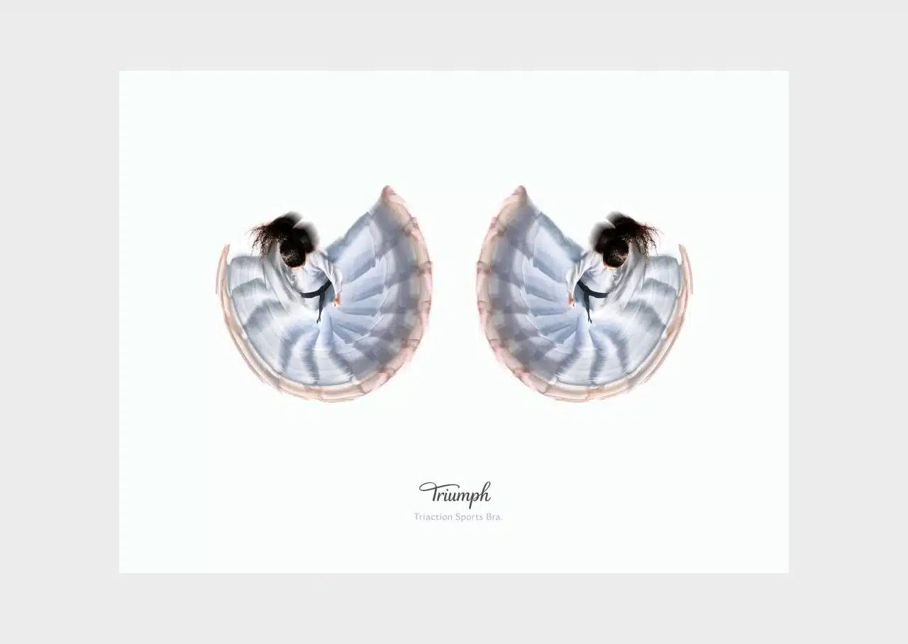 Esta artística campaña usa el movimiento para replicar la forma del ...